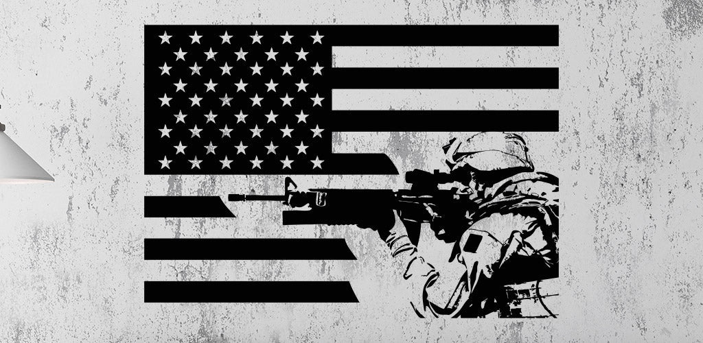 Custom Military And Army Wall Vinyl Decals And Stickers Collection ...