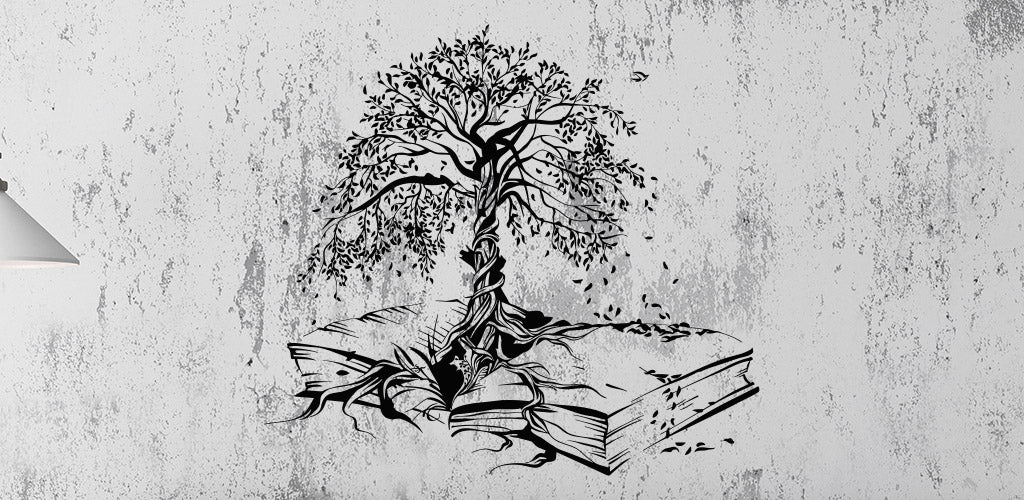 Custom Book & Library Wall Stickers And Decals Collection ...