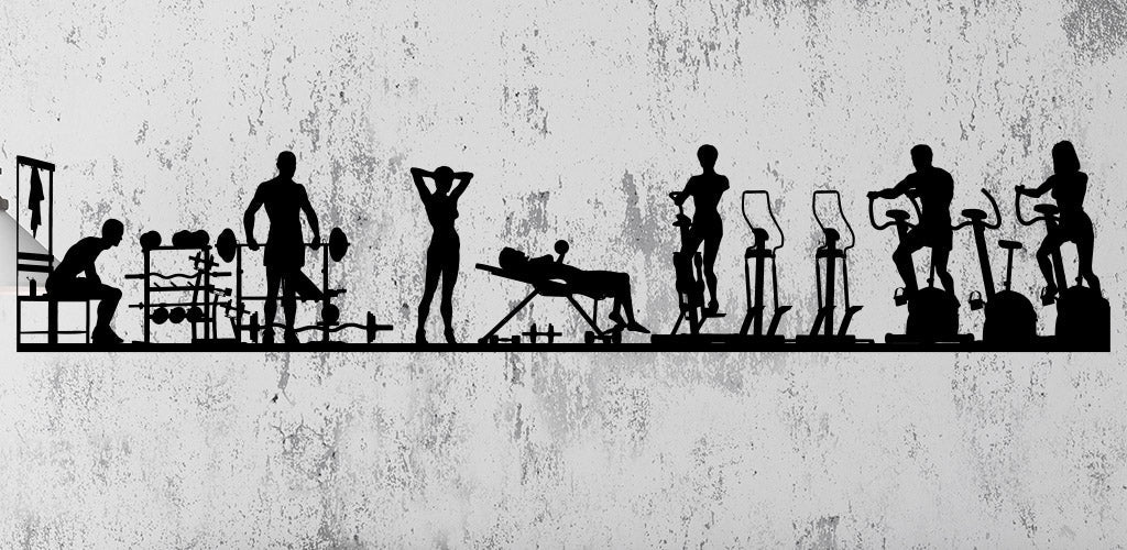 Custom Home Gym And Exercise Room Motivational Wall Decals And Stickers ...