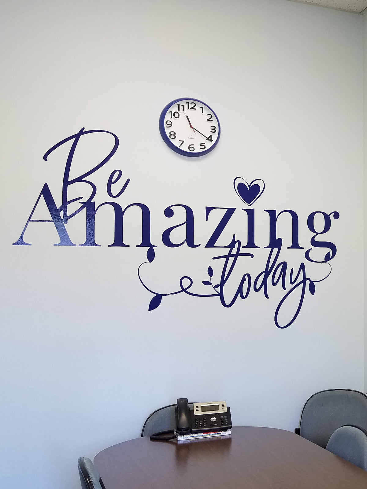 Vinyl Wall Decal Be Amazing Today Positive Words Inspirational Quote S ...