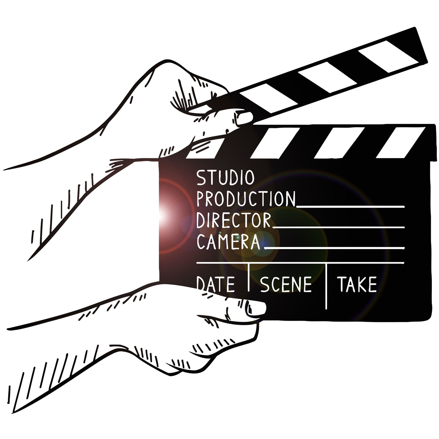 Vinyl Wall Decal Clapperboard Cinema Filmmaking Film Movie Stickers Un ...