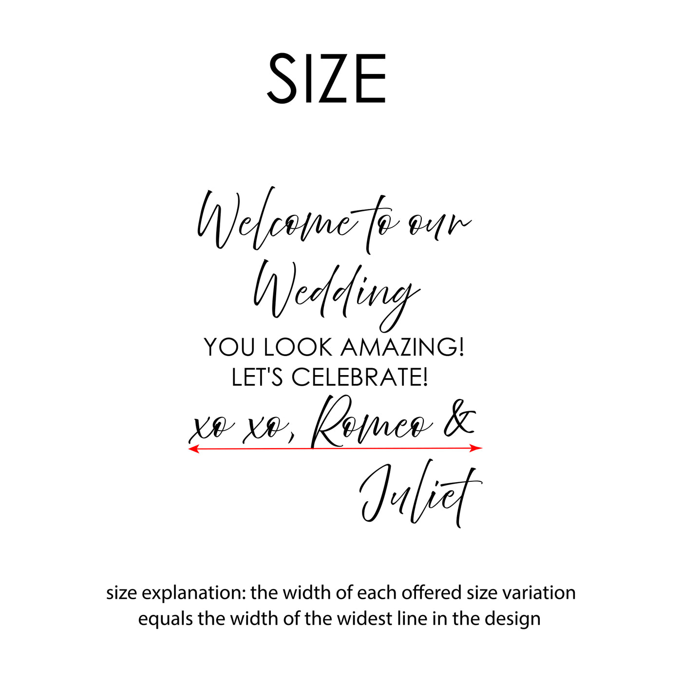 Elegant Welcome To Our Wedding Personalized Mirror Sign Decal w001 ...