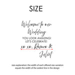Elegant Welcome To Our Wedding Personalized Mirror Sign Decal w001 ...