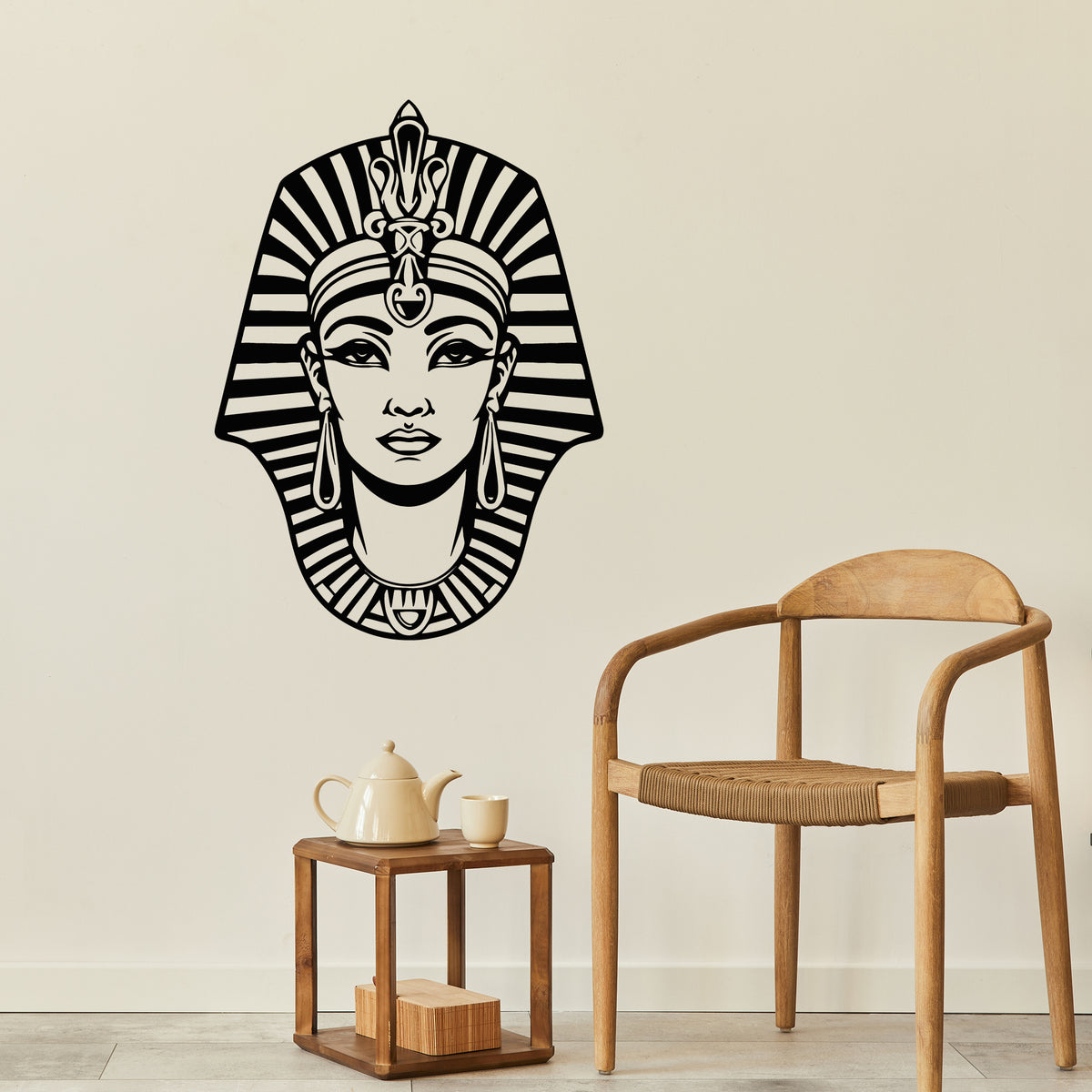 Vinyl Wall Decal Beauty Cleopatra Logo Ancient Egypt Queen Stickers Mu ...