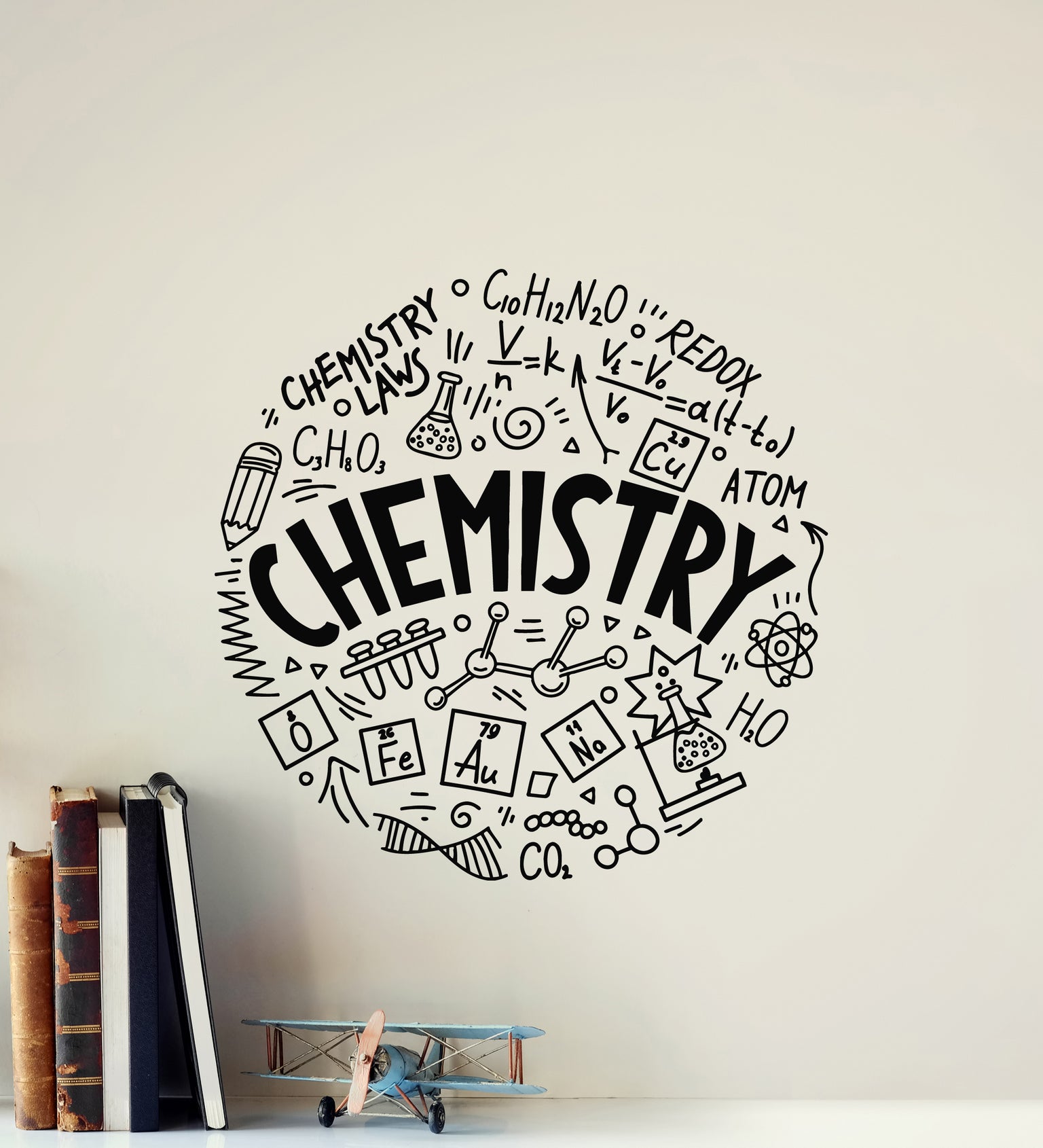 Custom Chemistry Wall Stickers And Decals Collection — Wallstickers4you