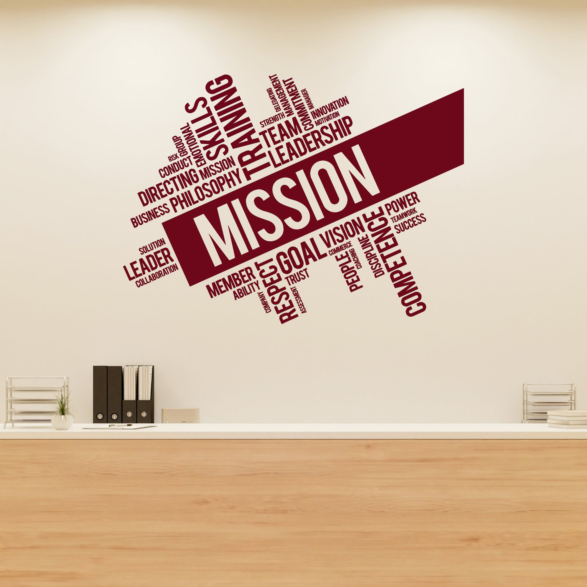 Vinyl Wall Decal Mission Company Team Decor — Wallstickers4you