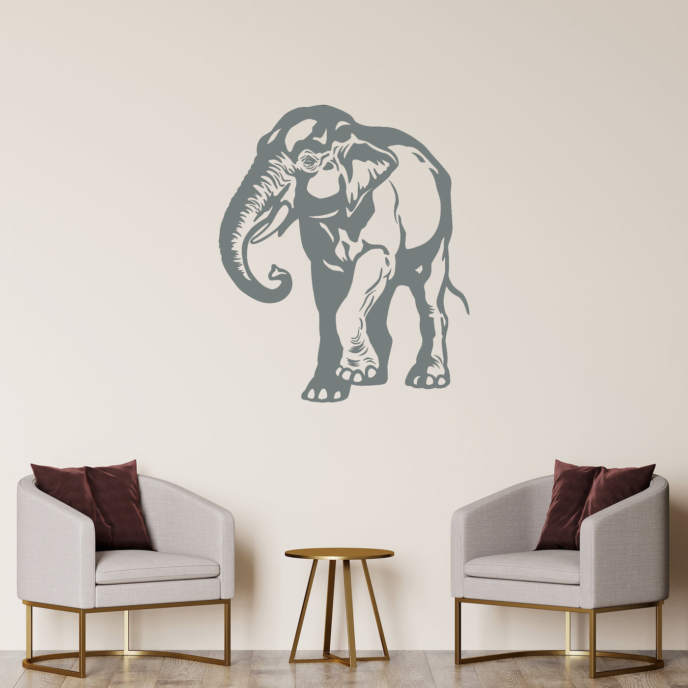 Vinyl Wall Decal African Elephant Animal Tribal Art Stickers Unique Gi ...