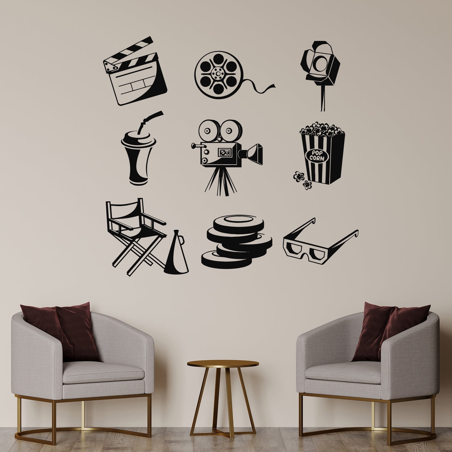 Music Gaming Movie Wall Vinyl Decal — Wallstickers4you