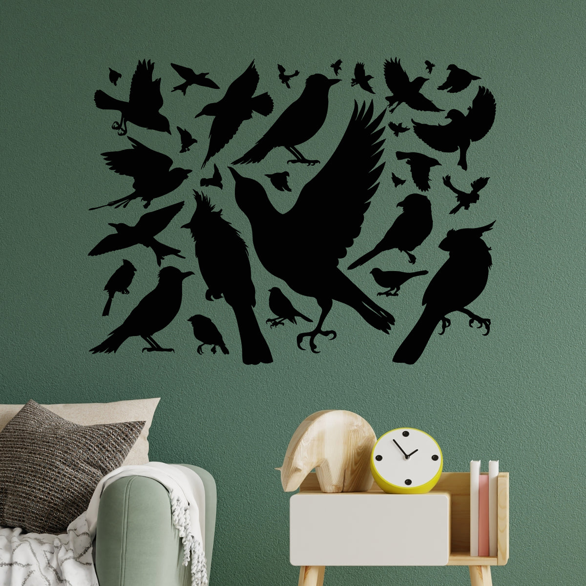 Vinyl Wall Decal Flying Birds Collection Living Room Kids Decor Sticke ...