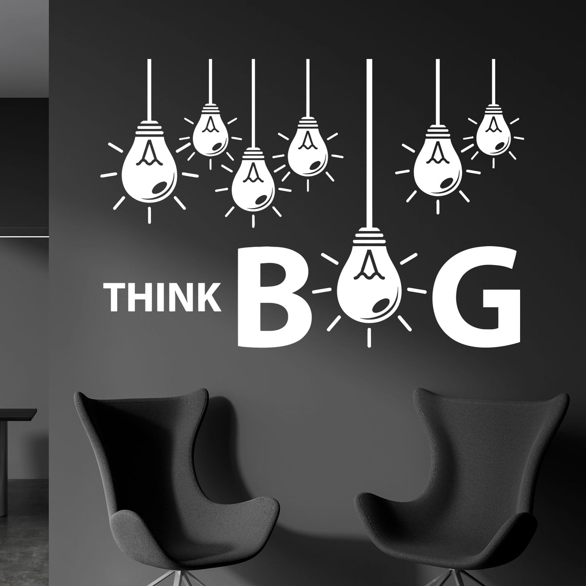 Vinyl Wall Decal Business Idea Light Bulb — Wallstickers4you