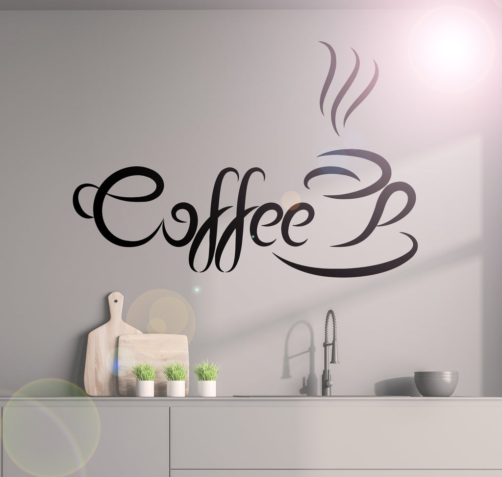 Custom Coffee Stickers And Wall Decals Collection — Wallstickers4you