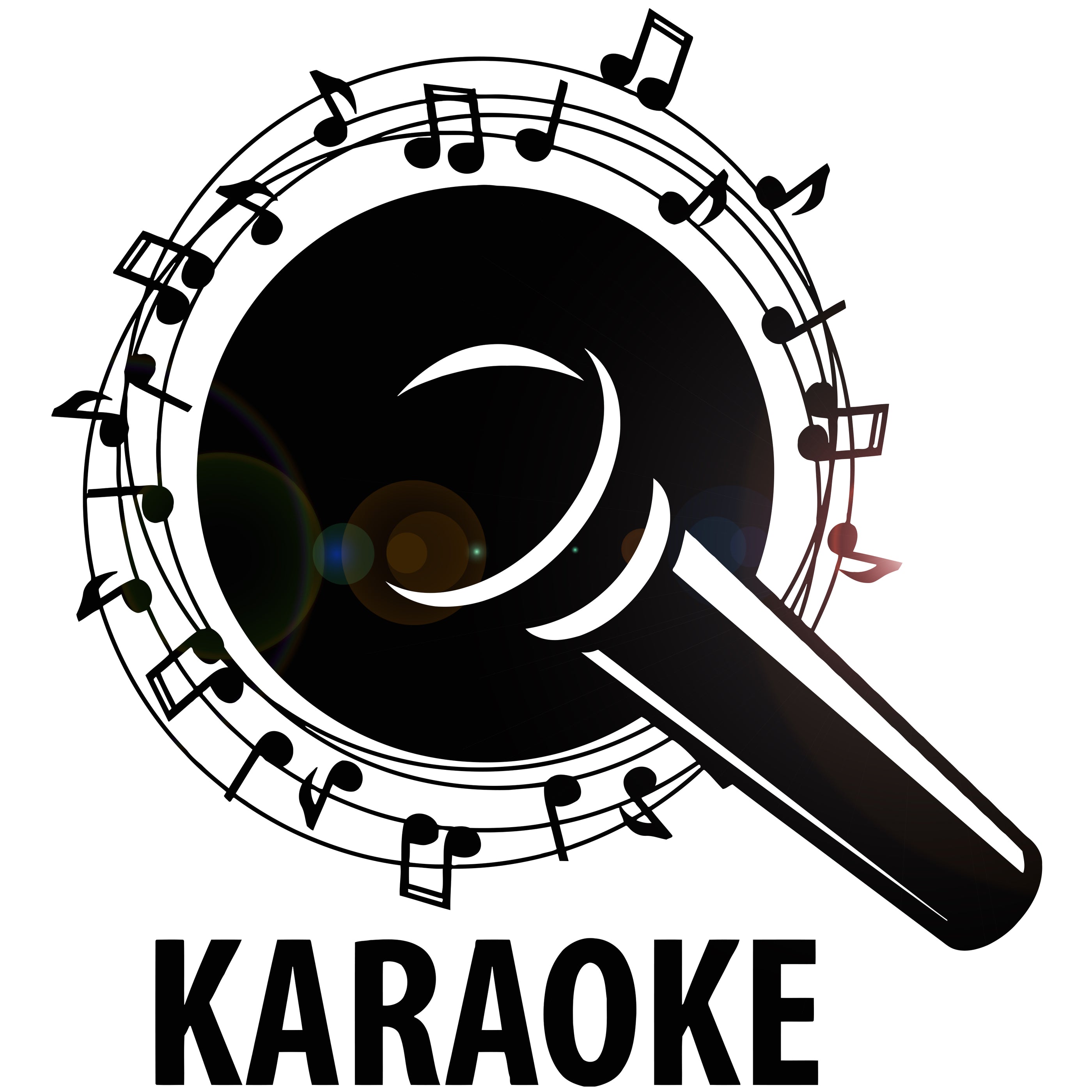 Vinyl Wall Decal Karaoke Club Microphone Singer Notes Song Stickers Un ...