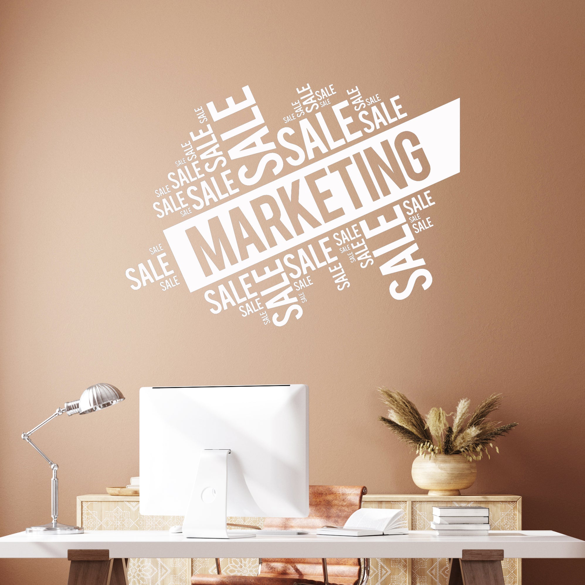 Vinyl Wall Decal Marketing Sale Words Cloud Office Art Decorating Stic ...