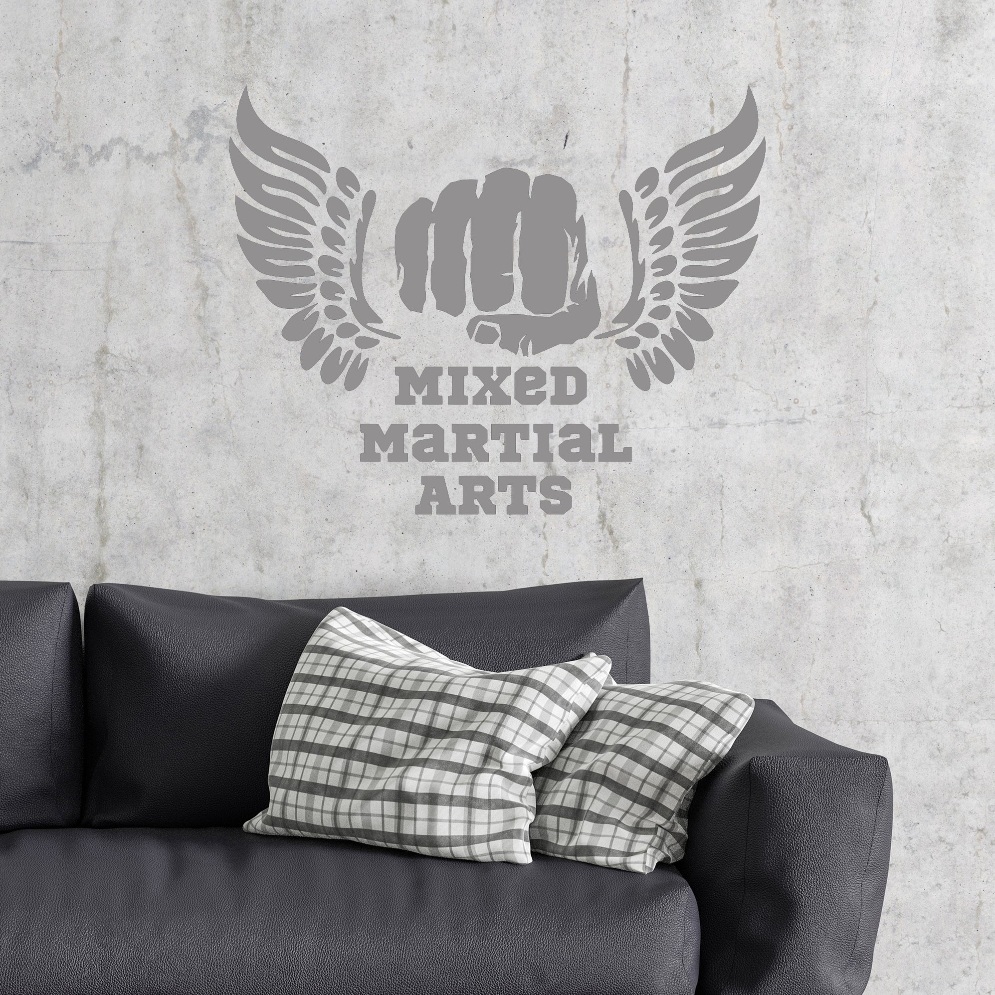 Vinyl Wall Decal Mixed Martial Arts MMA Fight Fighter Stickers Unique ...