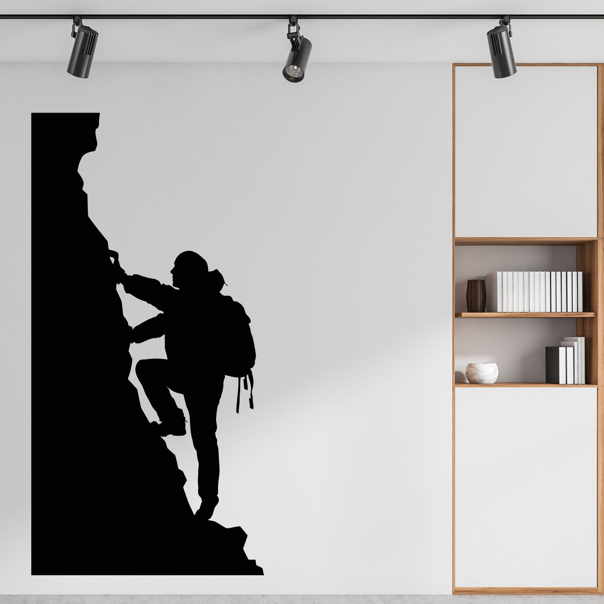 Vinyl Wall Decal Rock Climbing Mountain Extreme Sport Climbing Equipme ...