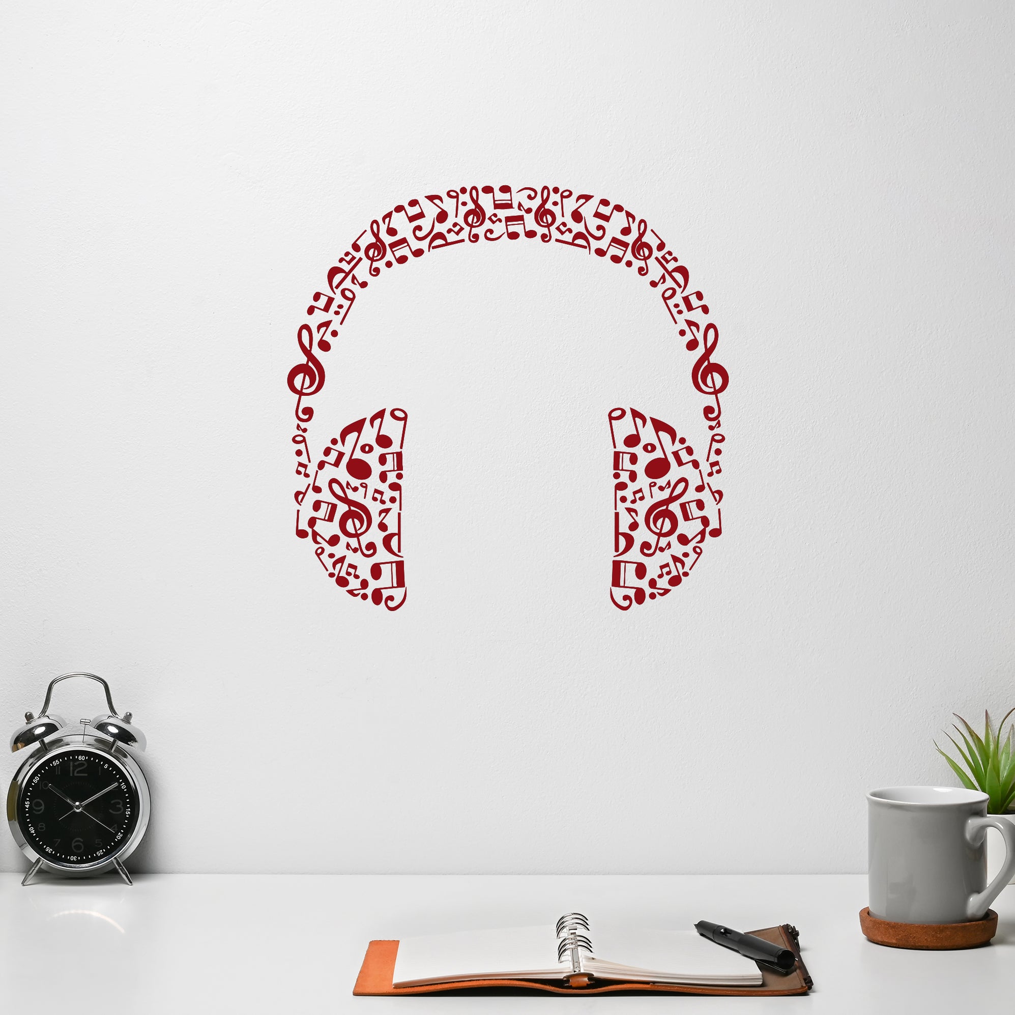 Vinyl Wall Decal Headphones Music Musical Room Art Stickers Unique Gif ...