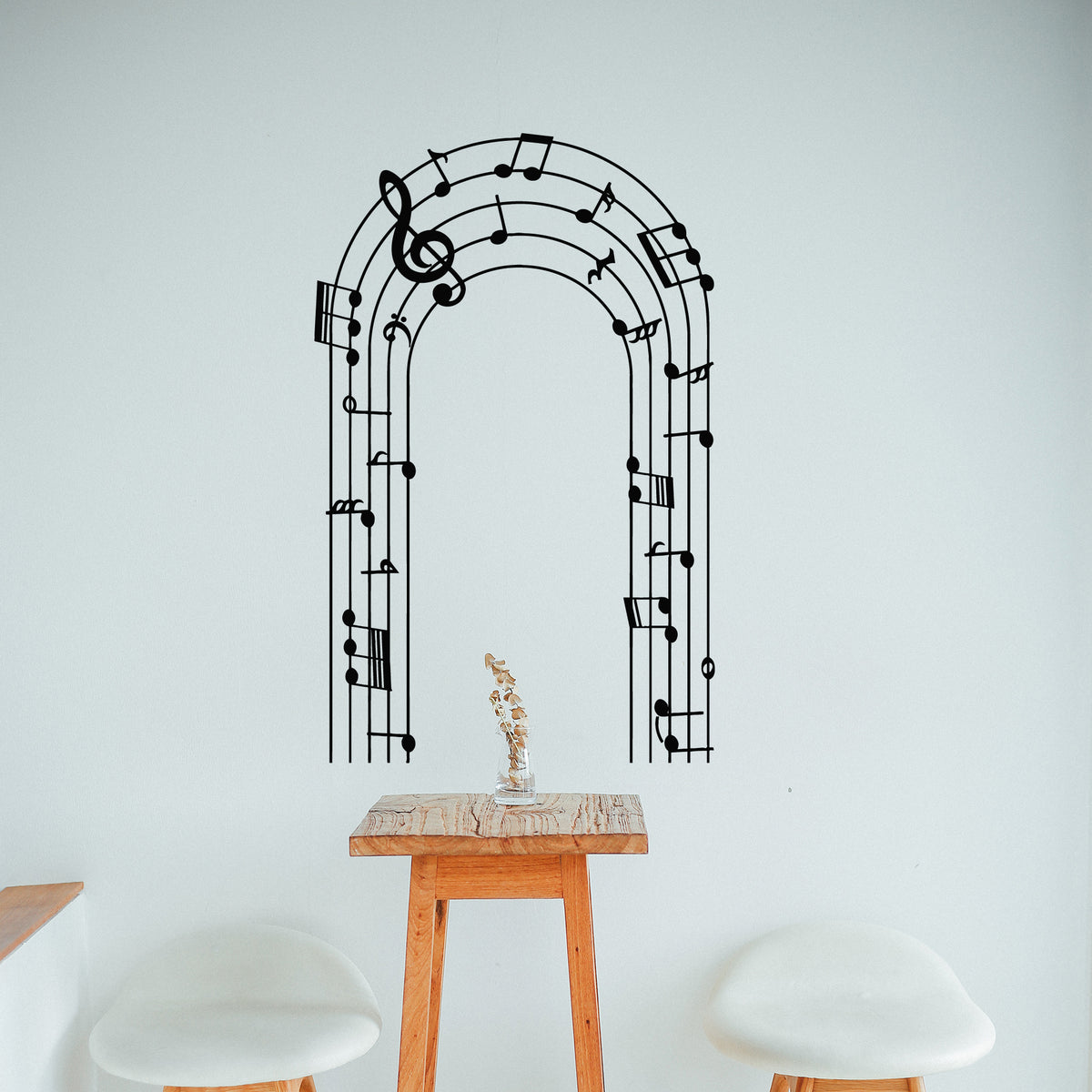 Vinyl Wall Decal Arch Music Notes Decoration Musical School Stickers M ...