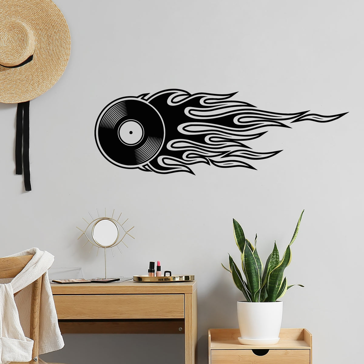 Vinyl Wall Decal Retro Vintage Cassette Tape Records Vintage Music Sti ...