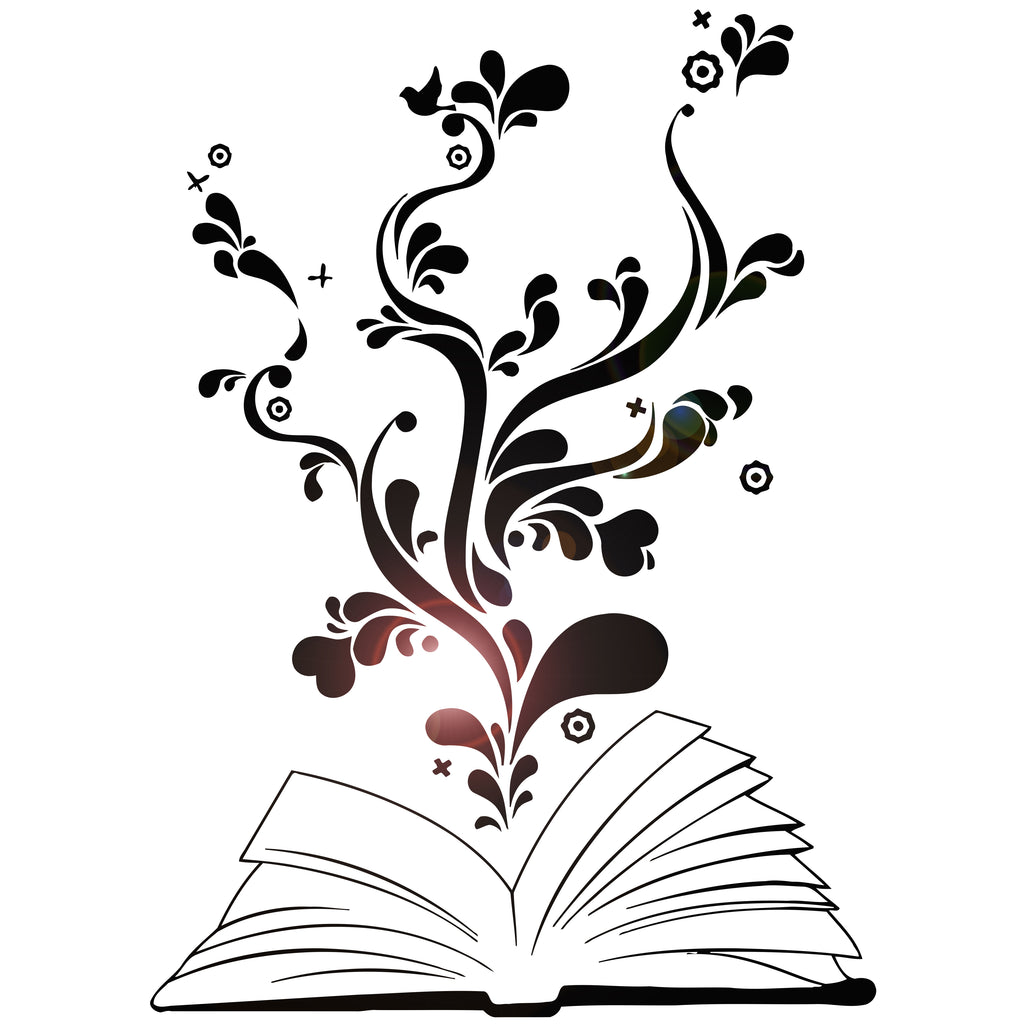 Custom Book & Library Wall Stickers And Decals Collection ...