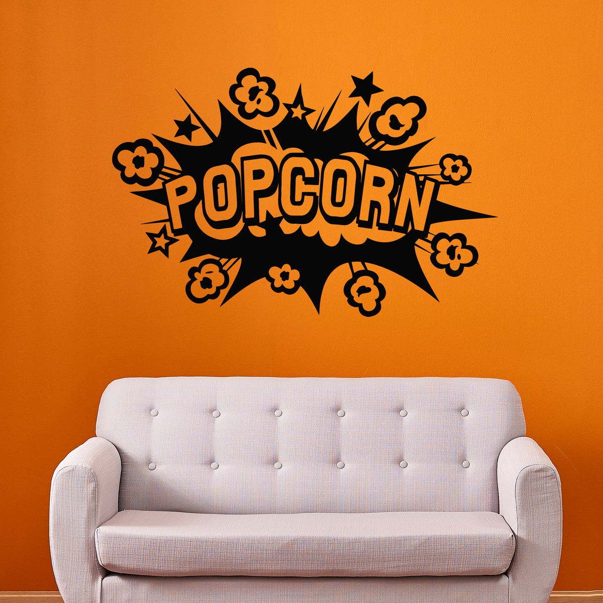 Vinyl Wall Decal Popcorn Explosion Comic Book Style Boom Stickers Mura ...