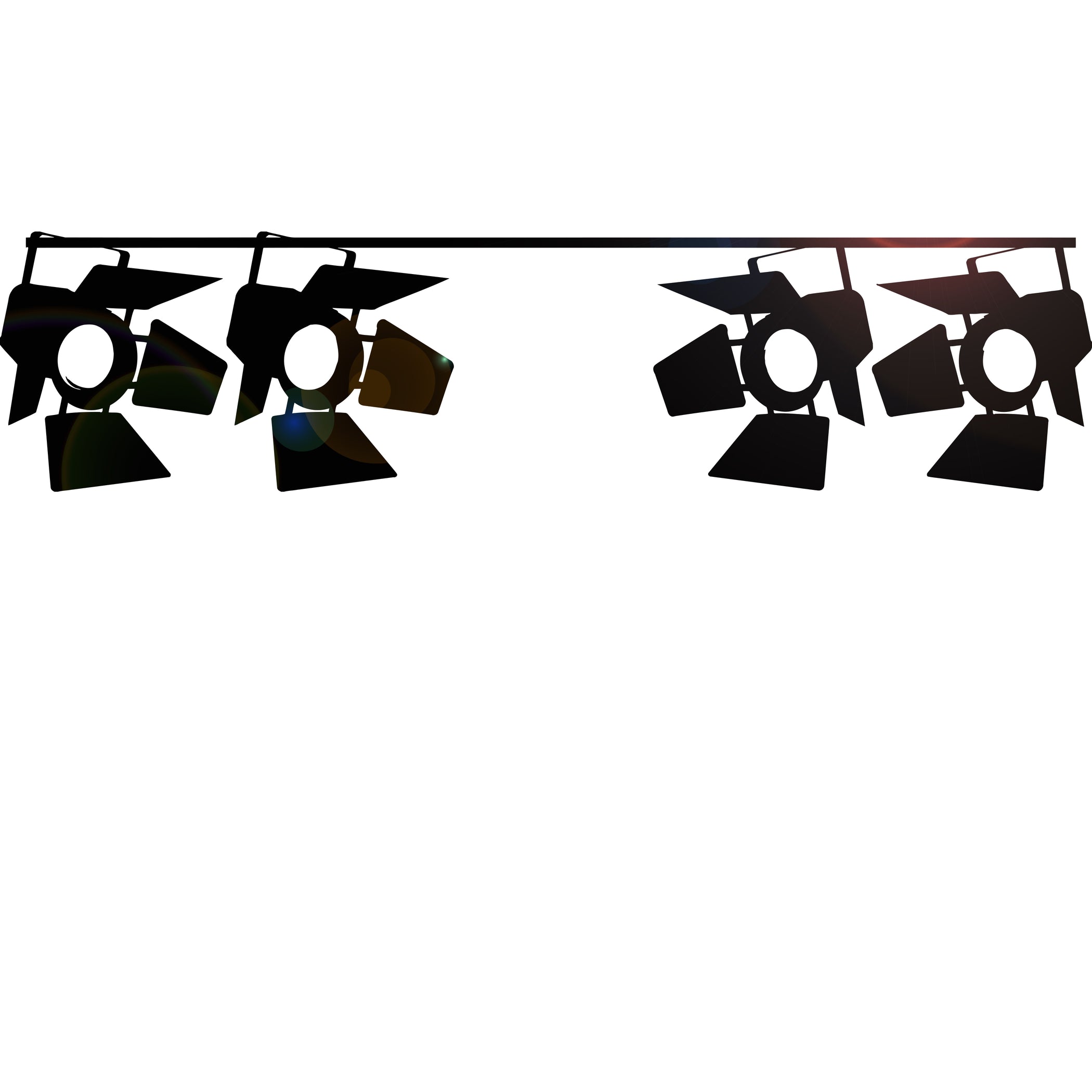 Vinyl Wall Decal Soffits Stage Light Movie Illumination Stickers Uniqu ...