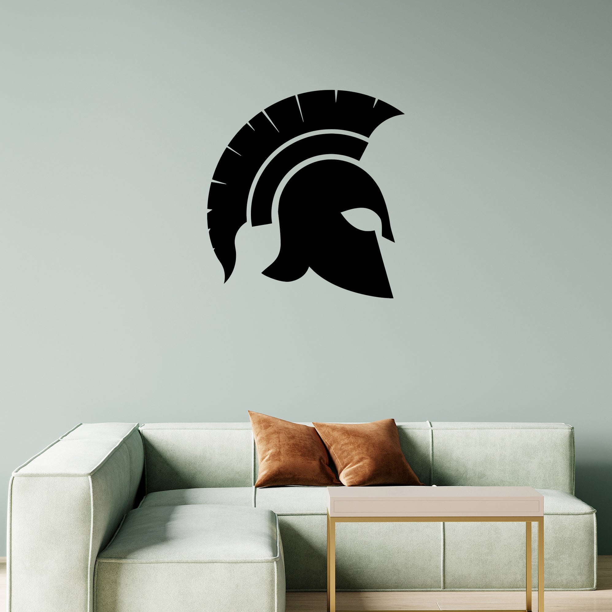 Vinyl Wall Decal Spartan Warrior Helmet Ancient War Stickers Mural Uni ...