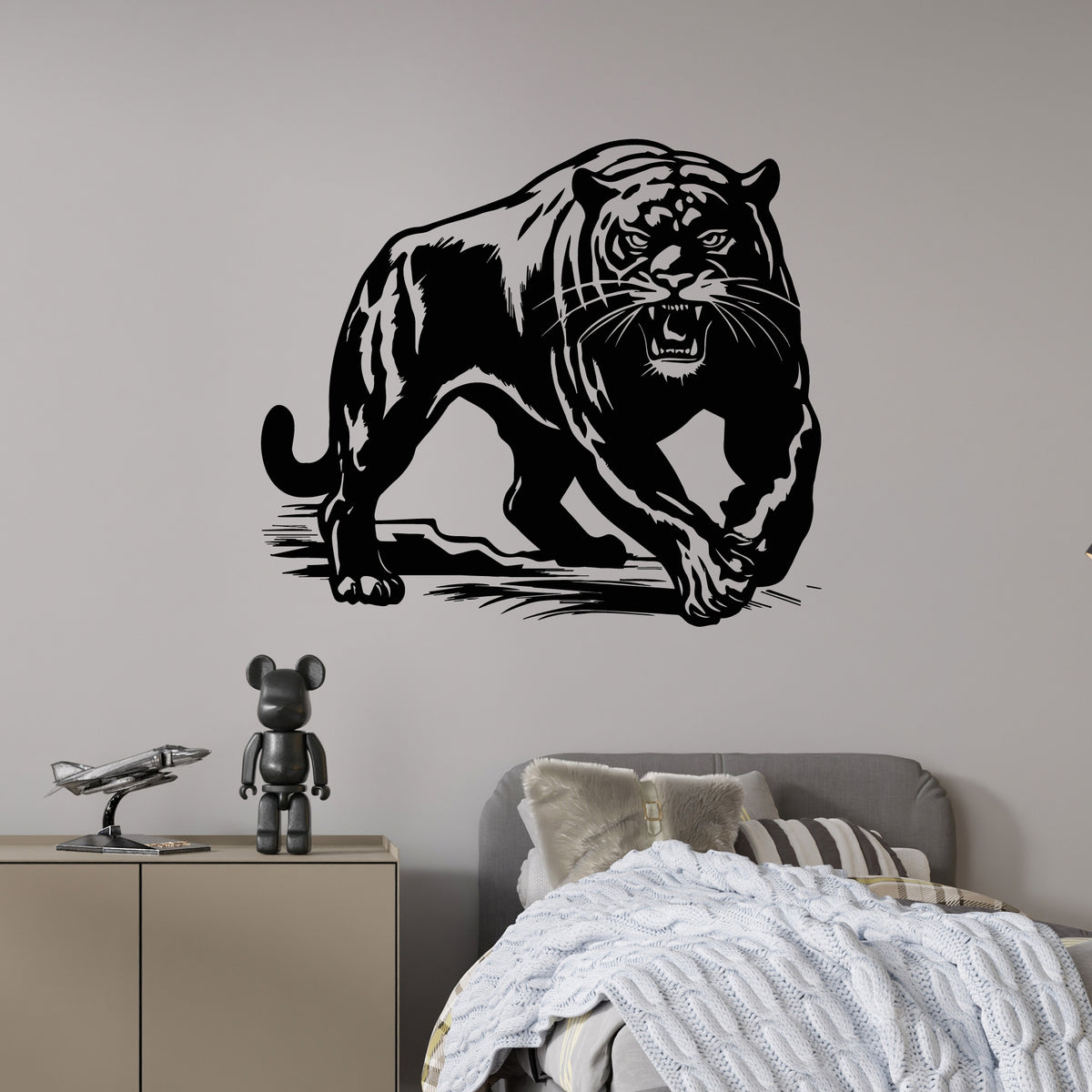 Vinyl Wall Decal Wild Tiger Dangerous Animal Predator Big Cat Stickers ...
