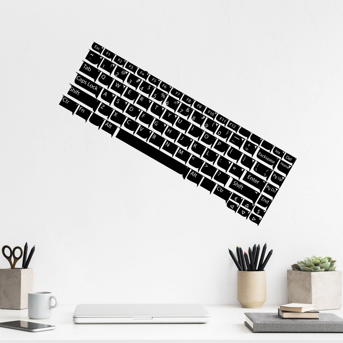 Vinyl Wall Decal Computer Keyboard IT Gamer Teen Room Stickers Mural U ...