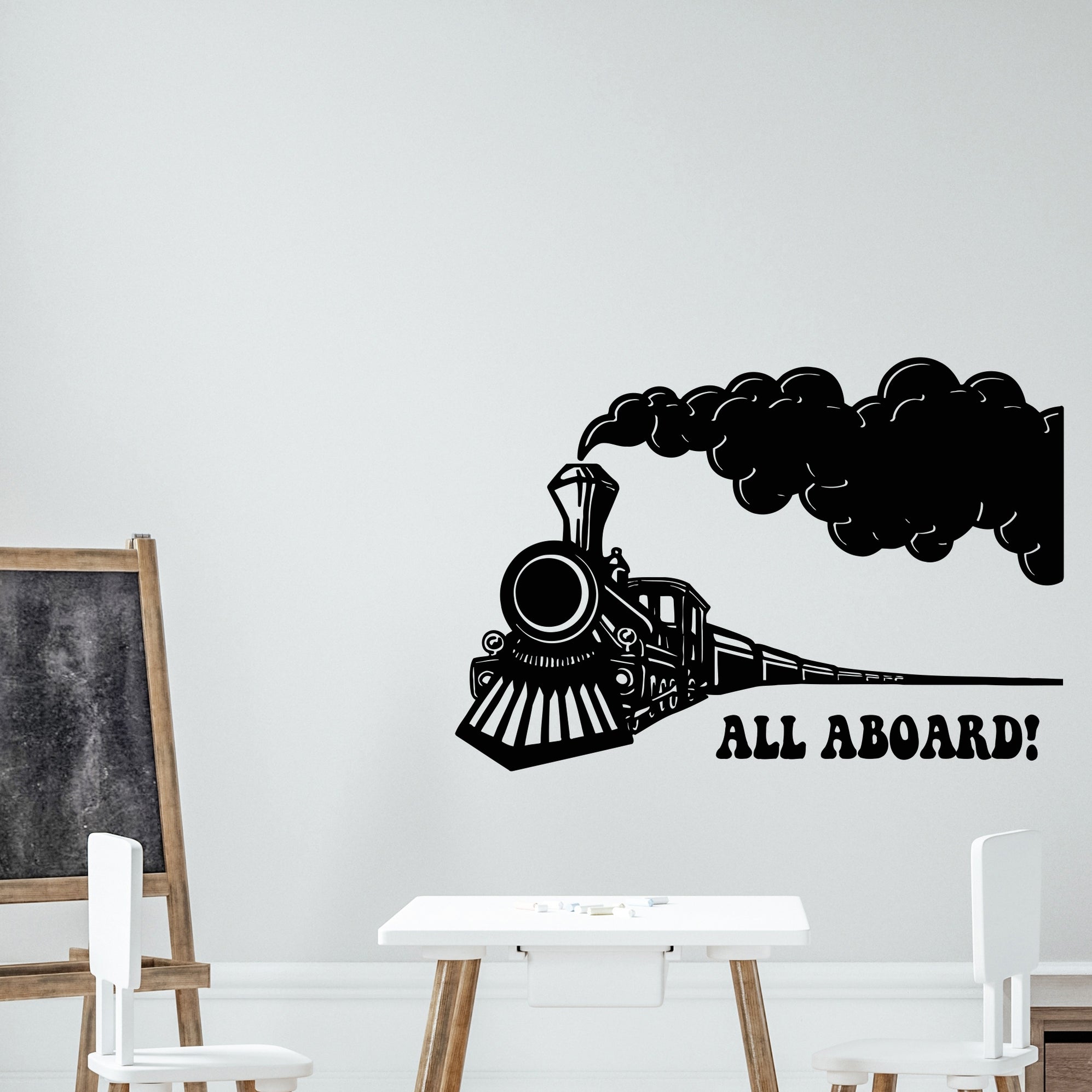 Vinyl Wall Decal Train Locomotive Railway Children's Room Stickers Uni ...