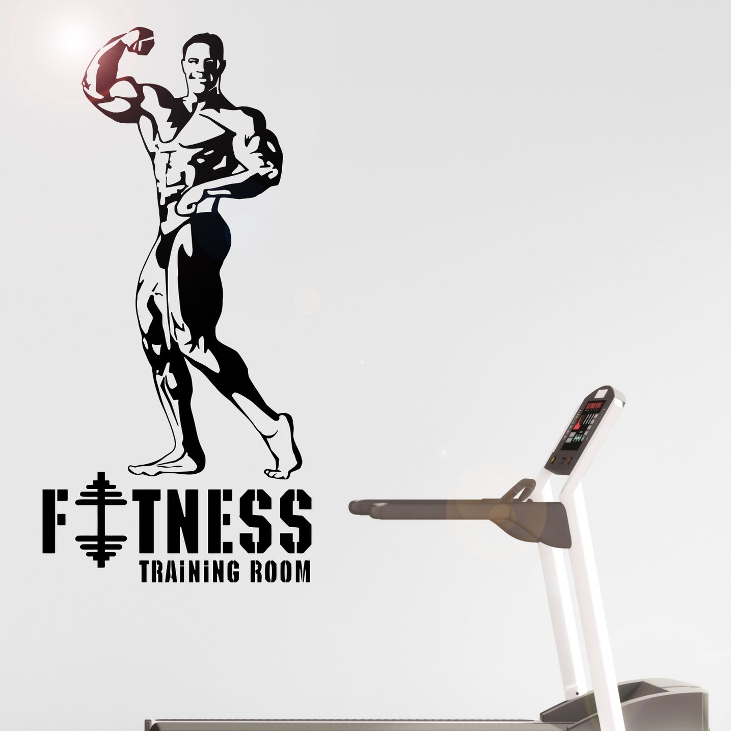 Vinyl Wall Decal Training Room Fitness Bodybuilding Gym Sports Sticker ...