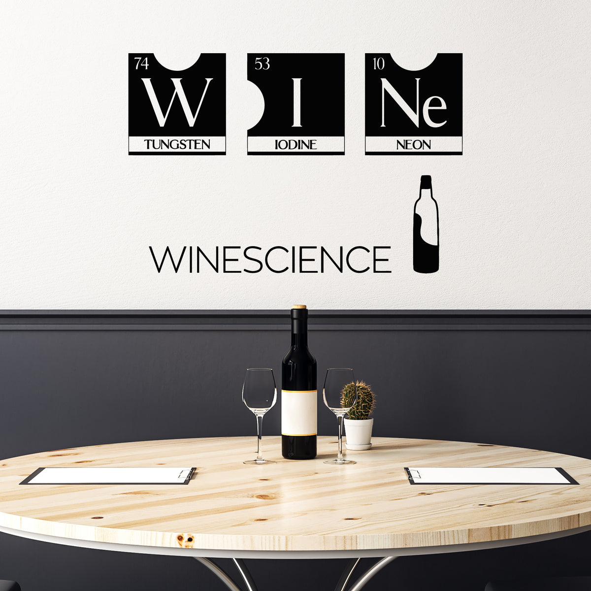 Vinyl Wall Decal Wine Science Words WIne Shop Restaurant Stickers Mura — Wallstickers4you