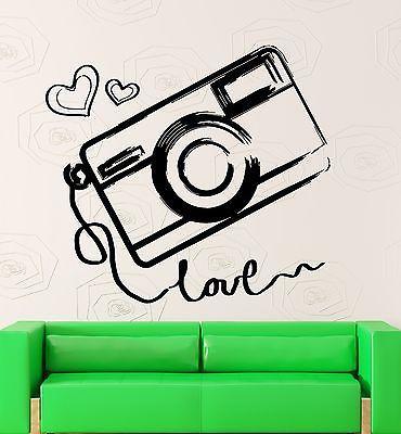 Wall Sticker Vinyl Decal Camera Photography Love Art Decor Unique Gift ...