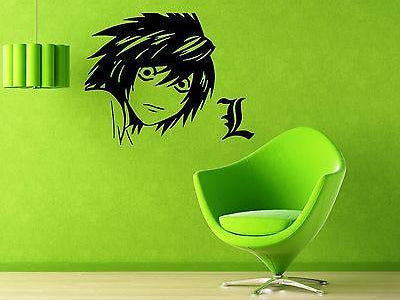 Wall Vinyl Sticker Decal Japanese Cartoon Teen Death Note Anime Manga ...
