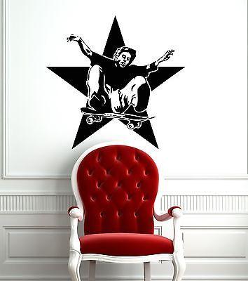 Wall Sticker Vinyl Decal Skateboard Street Sport Youth Unique Gift ig1 ...