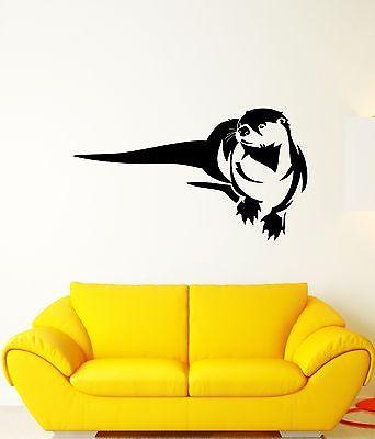Wall Decal Beaver Dam Animal Tail Rodent Weasel Lake Vinyl Stickers Un ...