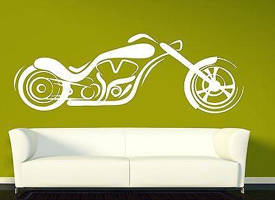 Wall Vinyl Sticker Decal Motorbike Scooter Moped Mowerful Steering Whe ...