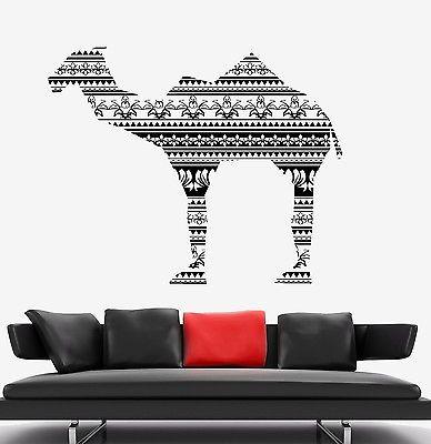 Wall Vinyl Camel Desert Animal Ornament Mural Vinyl Decal Unique Gift ...