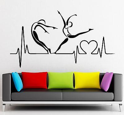 Wall Sticker Vinyl Decal Pulse Heart Health Healthy Lifestyle Hospital ...