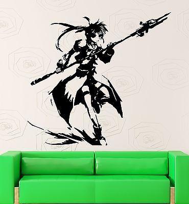 Wall Stickers Vinyl Decal Anime Girl Manga Cartoon Oriental Nursery Un ...