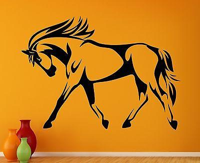 Wall Decal Horse Mane Mare Beautiful Hooves Tail Animal Vinyl Stickers ...