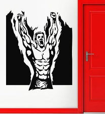 Wall Stickers Vinyl Decal Muscled Sport Bodybuilding Cool Decor for Gy ...