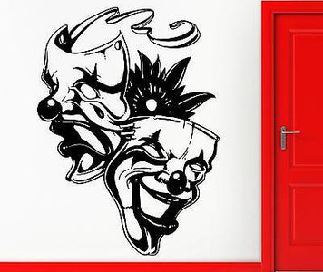 Wall Stickers Vinyl Decal Mask Tragedy And Comedy Movie Actors Symbol ...