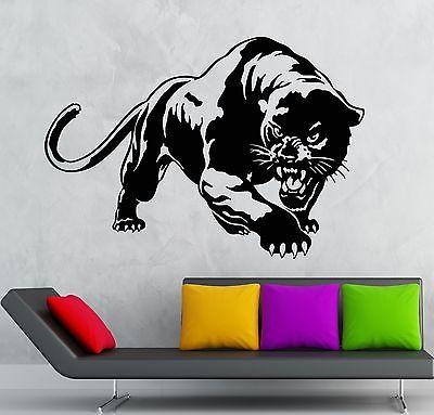 Wall Stickers Vinyl Decal Aggressive Predator Panther Animal Tribal Un ...