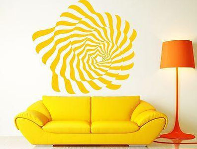 Vinyl Wall Stickers Optical Illusion Pattern Visual Effect Elegant Von ...