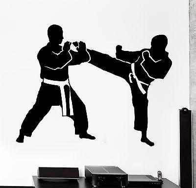 Wall Stcker Sport Karate Taekwondo Fight Fighting Vinyl Decal Unique G ...