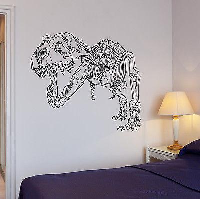 Wall Decal Dinosaur Reptile Skilet Archeology Bone Mural Vinyl Sticker ...