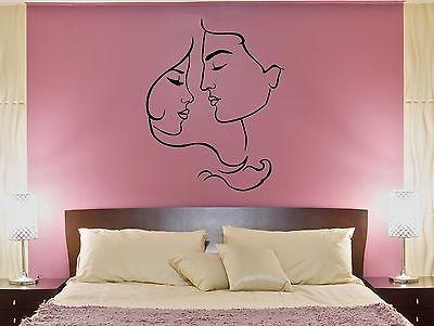Wall Stickers Vinyl Decal Man And Woman Couple Love Romantic For Bedro ...