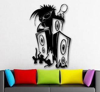 Wall Stickers Vinyl Decal DJ Night Club Music Line Array Unique Gift ...