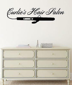 Wall Vinyl Sticker Decal Hair Salon Spa Beauty Barber Tools Barbershop ...