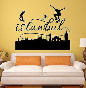 Wall Stickers Istanbul Turkey Turkish Decor City Vinyl Decal Unique Gi ...